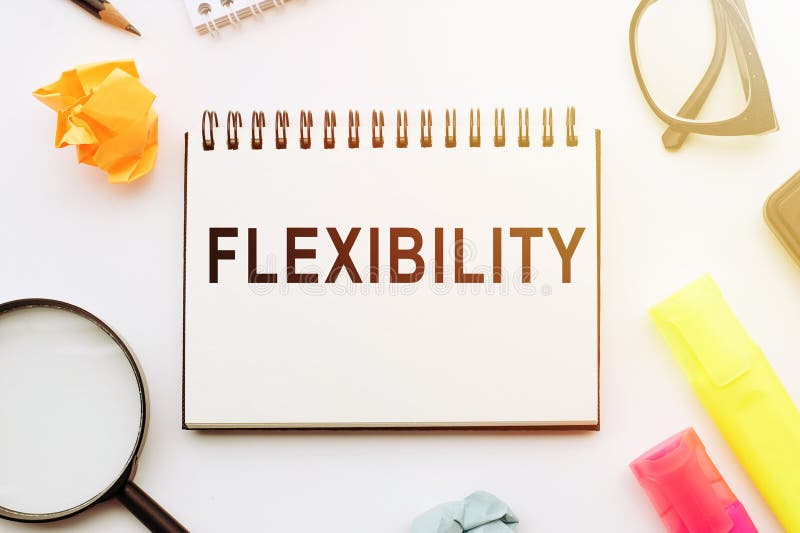 Text `flexibility` Typed on Retro Typewriter. Business Concept Stock ...