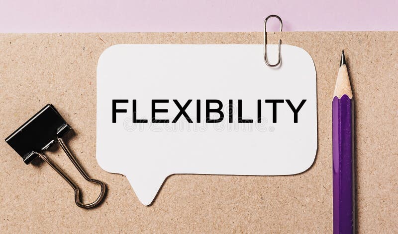 Text `flexibility` Typed on Retro Typewriter. Business Concept Stock ...