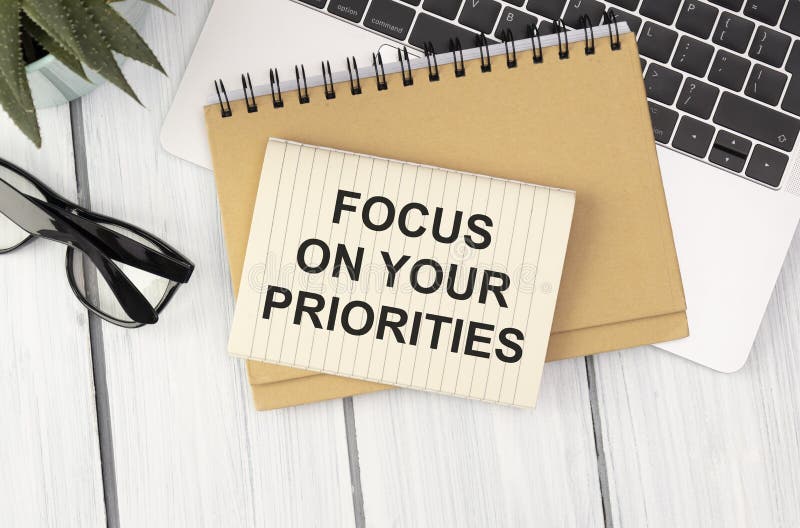 SET UP YOUR PRIORITIES Text on the Chart , Office Supplies, Business ...