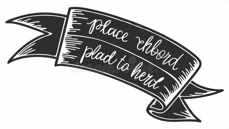 Clipboard Place Ribbon Text, Text Placeholder and Signage for Messages ...