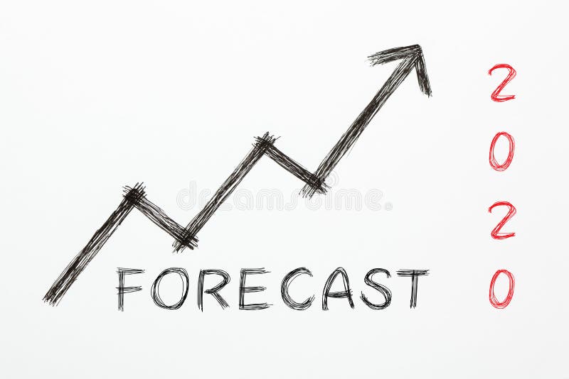 Forecast 2020 Growing Up Arrow Stock Illustration - Illustration of ...