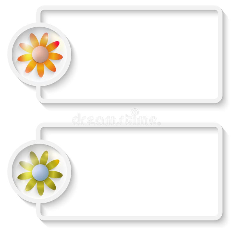 Text frame with flowers stock vector. Illustration of line - 35121571