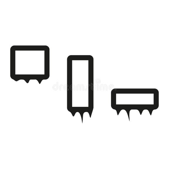 Text Frame Icon. Speech Box Shape. Vector Comment Symbol. Message ...