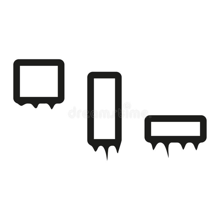 Text Frame Icon. Speech Box Shape. Vector Comment Symbol. Message ...