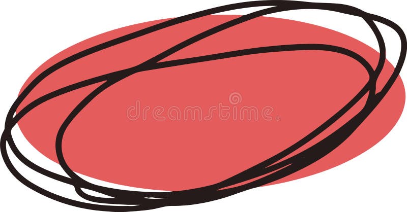 Red text frame oval shape stock vector. Illustration of banner - 237060474