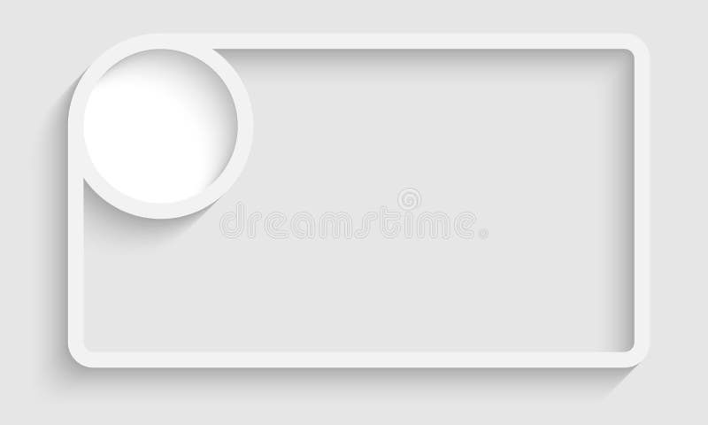 Vector 3d Blank White Paper Layered Square Shapes Set Stock Vector ...