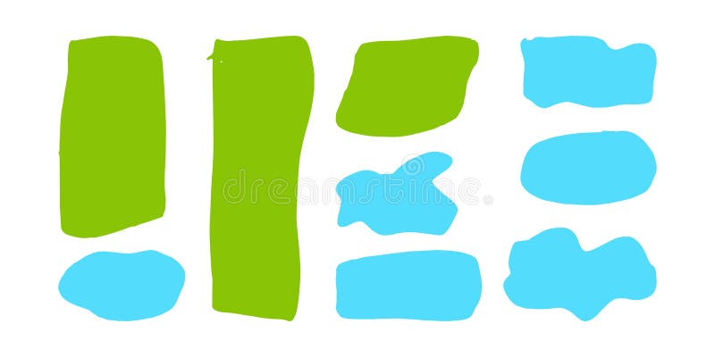 Text Frames Hand Drawn Style Doodle Decorative. Stock Vector ...