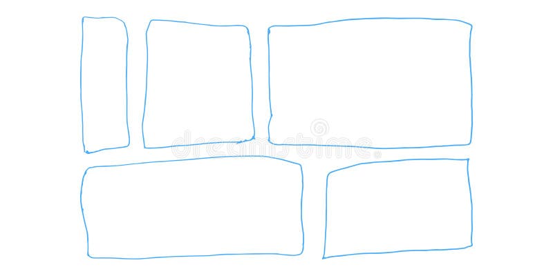 Text Frames Hand Drawn Style Doodle Decorative. Stock Vector ...