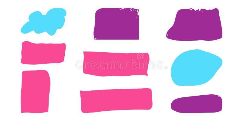 Text Frames Hand Drawn Style Doodle Decorative. Stock Vector ...