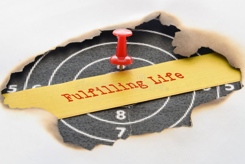 Text Fulfilling Life stock image. Image of philosophy - 94019247