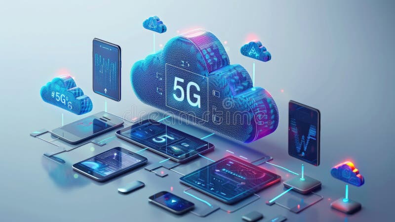 Text 5G, Fifth Generation of Cellular Technology, Faster Data Speeds ...