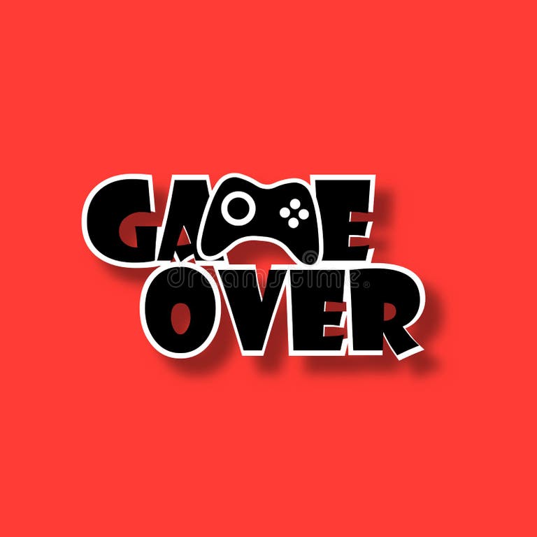 Text Game over stock vector. Illustration of games, distorted - 184321105