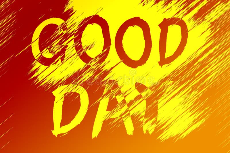 Text Good Day Yellow Background Stock Illustrations – 954 Text Good Day ...