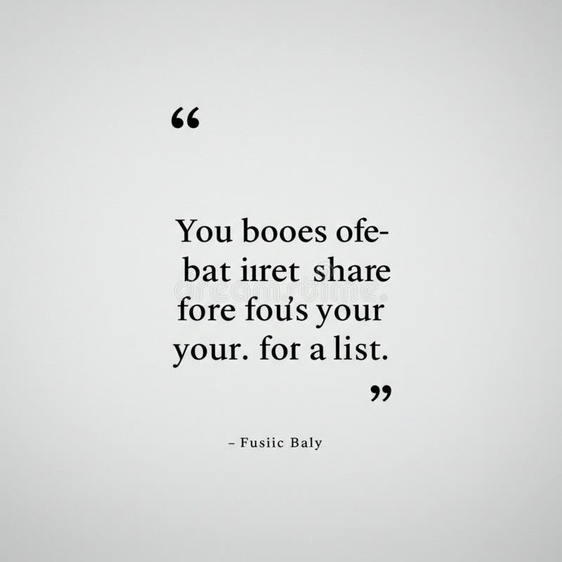 Text Graphic Featuring a Quote with Nonsensical Wording in Black Font ...