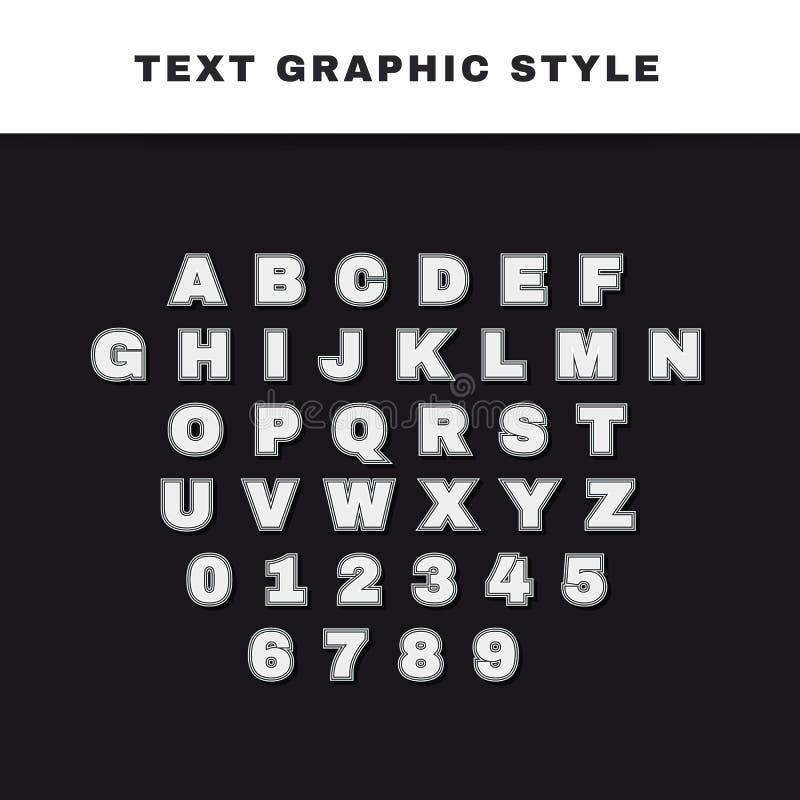 Text Graphic Style. Appearance for Illustrator. Vector Stock Vector ...