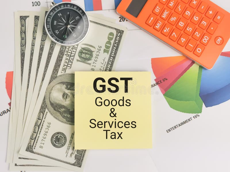 Text GST Written on Sticky Note. Stock Photo - Image of coin, dollar ...