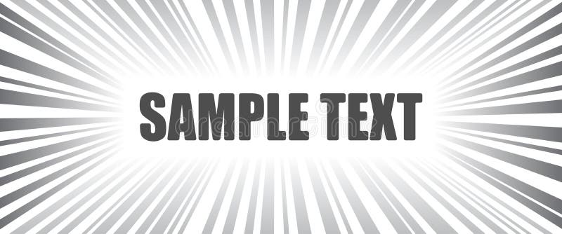 Text Header with Rays, Sunlight, Sunburst for Your Design. Stock ...