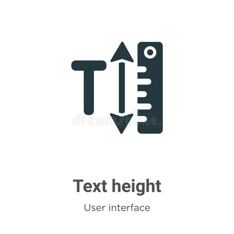 The Height Icon. Altitude, Elevation, Level, Hgt Symbol. Flat Stock ...