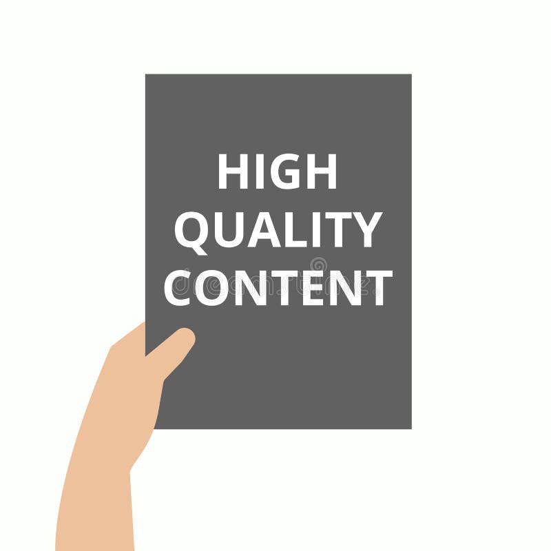 Text High Quality Content stock illustration. Illustration of liked ...