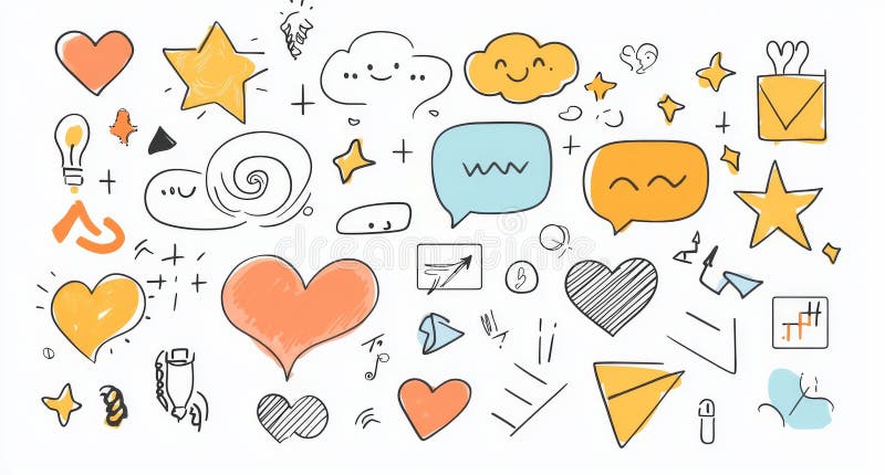 Text Highlighting Brush, Text Emphasis, Underline Tool. Hand-drawn ...