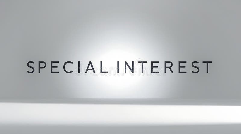 Text Highlighting Special Interest on a Plain Background during an ...