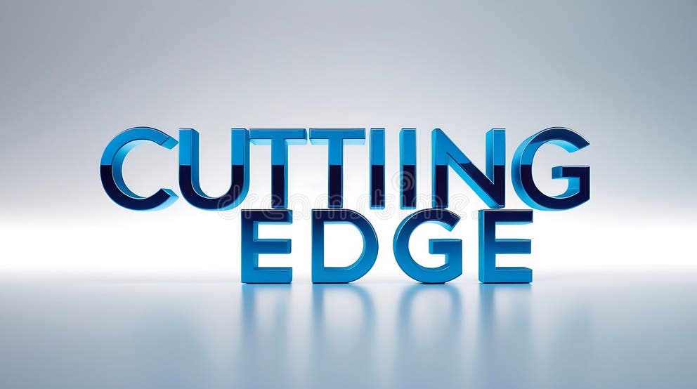 Text that Highlights the Concept of Cutting Edge Technology with Bold ...
