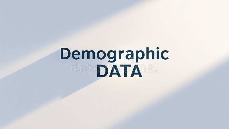 Text Highlights Demographic Data, Focusing on Its Importance in ...