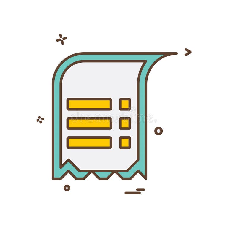 Text icon design vector stock vector. Illustration of logo - 132410432