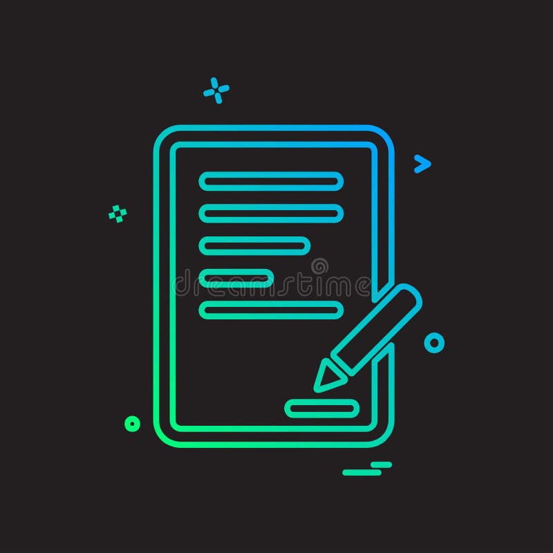 Text icon design vector stock vector. Illustration of graphic - 132441225