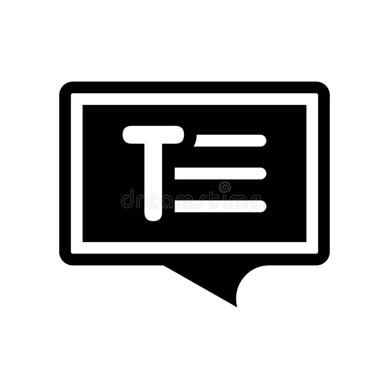 Text Chat Linear Icon. Modern Outline Text Chat Logo Concept on Stock ...