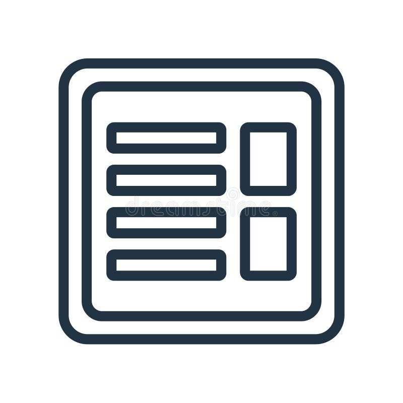 Text Box Icon Vector Isolated on White Background, Text Box Sign Stock ...