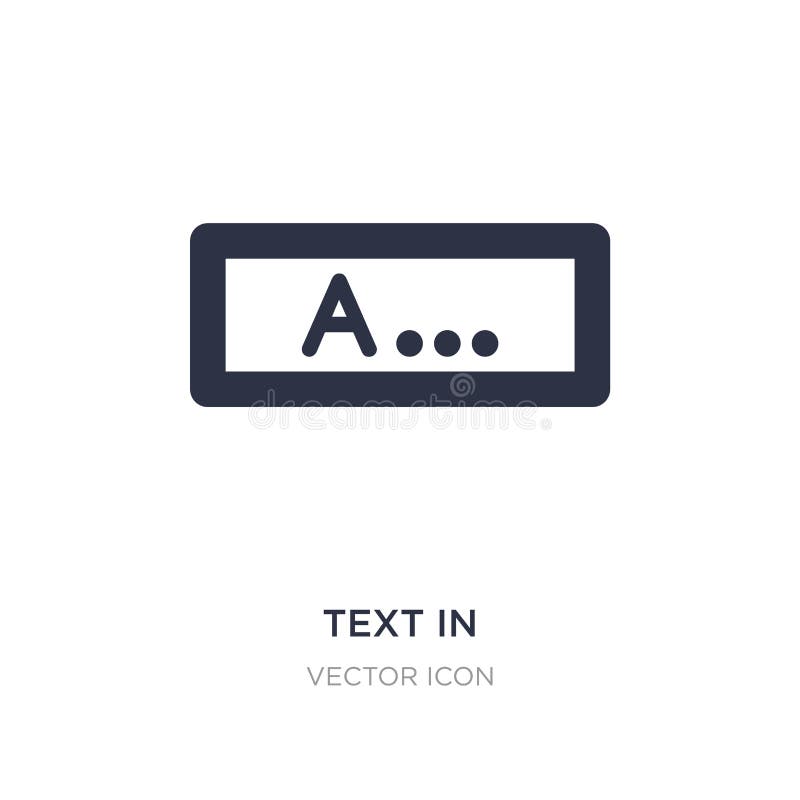 Text in Icon on White Background. Simple Element Illustration from UI ...