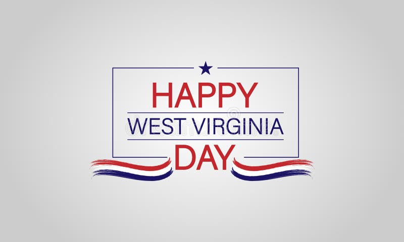 Text Illustration that Captures the Spirit of West Virginia Day Stock ...