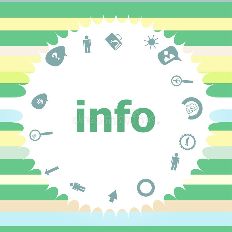 Text Info. Information Concept . Infographics Icon Set Stock ...