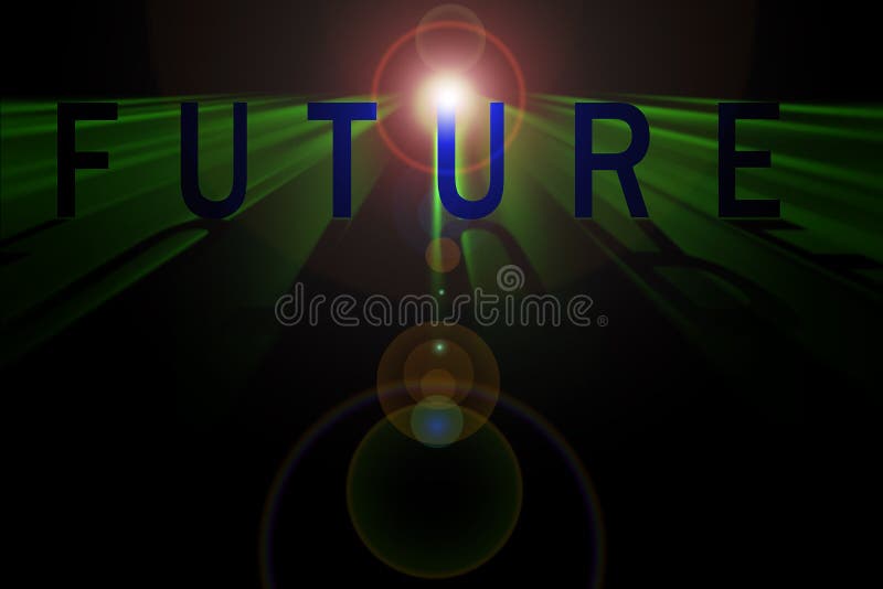 Text with the Inscription Future Stock Illustration - Illustration of ...