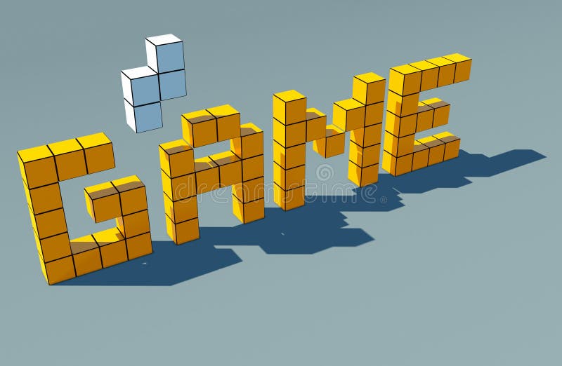 The Text of the Inscription Game Stock Illustration - Illustration of ...