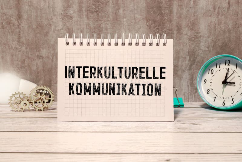 Text Interkulturelle Kommunikation, Business and Learn Concept. Stock Photo - Image of group ...