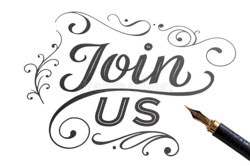 Join Calligraphy Stock Illustrations – 944 Join Calligraphy Stock ...