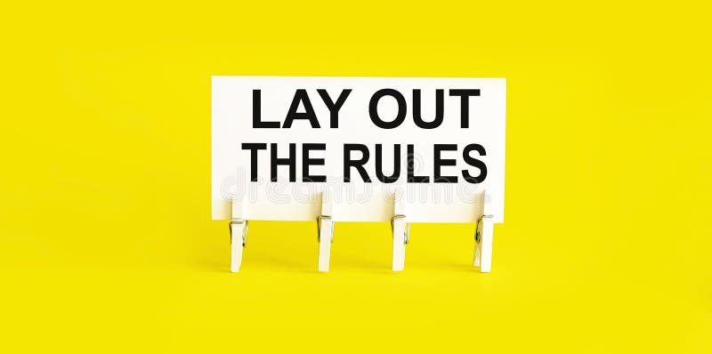 KNOW the RULES Text on the Sticker through Magnifier. View from Above ...