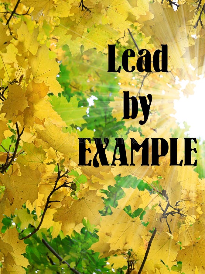 Text LEAD by EXAMPLE on Office Desk Table with Keyboard, Notepad and ...