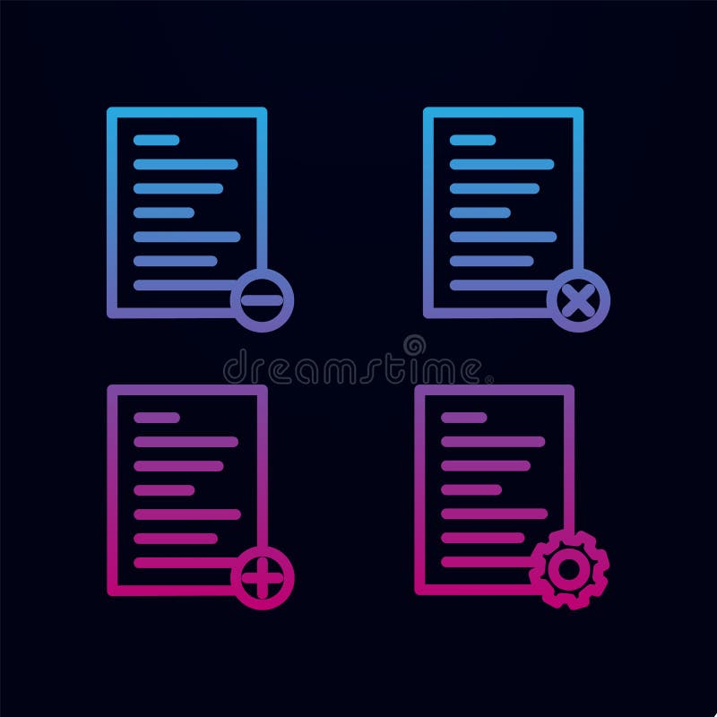 Text, List, Remove, Delete, Plus, Settings Sign Nolan Icon. Simple Thin Line, Outline Vector Of ...