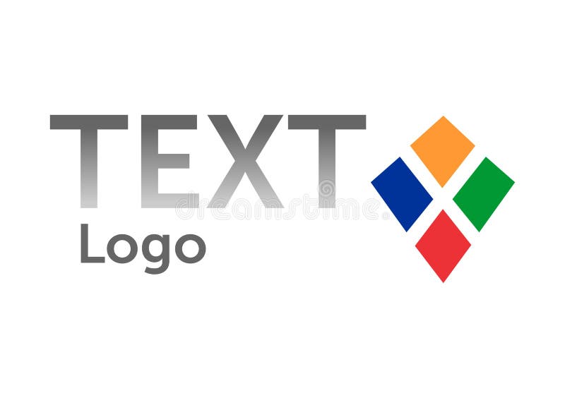 Text Logo for Company or Business Stock Illustration - Illustration of ...