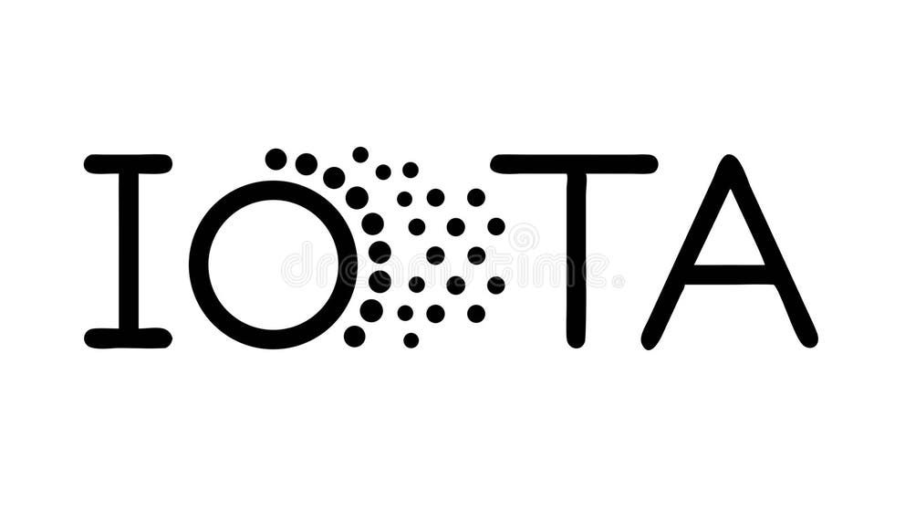 The Text Logo for IOTA Cryptocurrency with Dotted O , Modern Tech ...