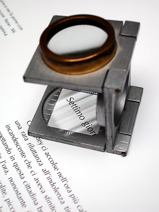 Loupe & Film/printing Industry Stock Photo - Image of color, concept ...
