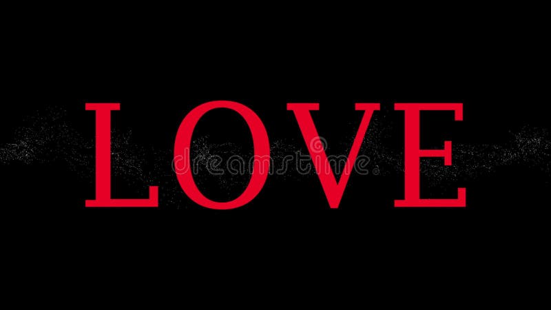 Text LOVE Animation with Lines and Dots Stock Video - Video of abstract ...
