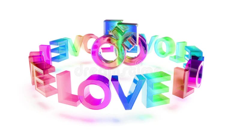 Love Signs Set, Happy Valentines Day, Hand Drawn Text Details Stock ...