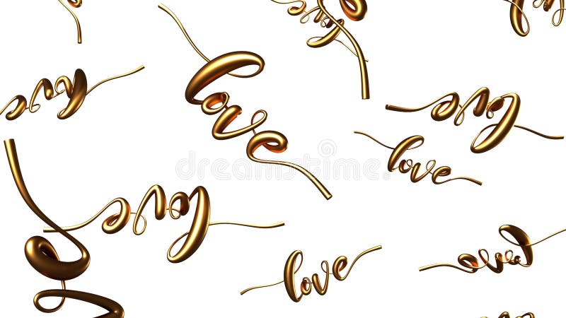 Text Loves in gold. stock footage. Video of loves, text - 382560686