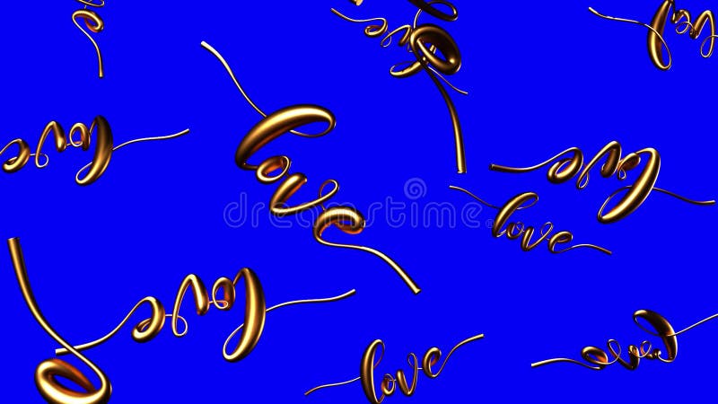 Text Loves in gold. stock footage. Video of element - 382560638