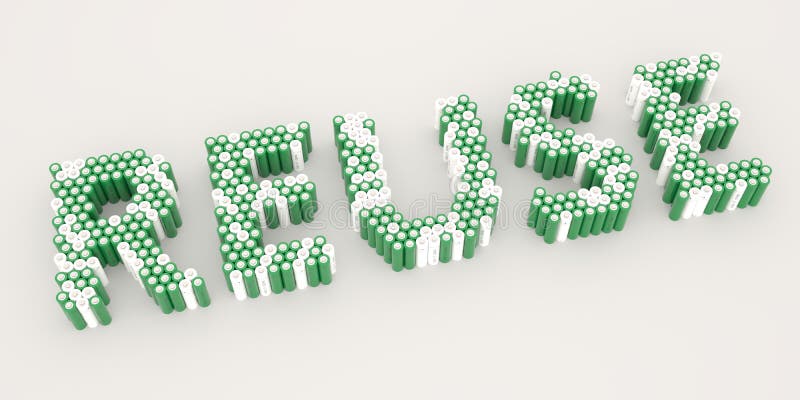 Reuse Text on Blank Grunge Recycled Paper Stock Vector - Illustration ...