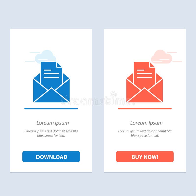 Text, Mail, Office, Pencil Blue and Red Download and Buy Now Web Widget ...